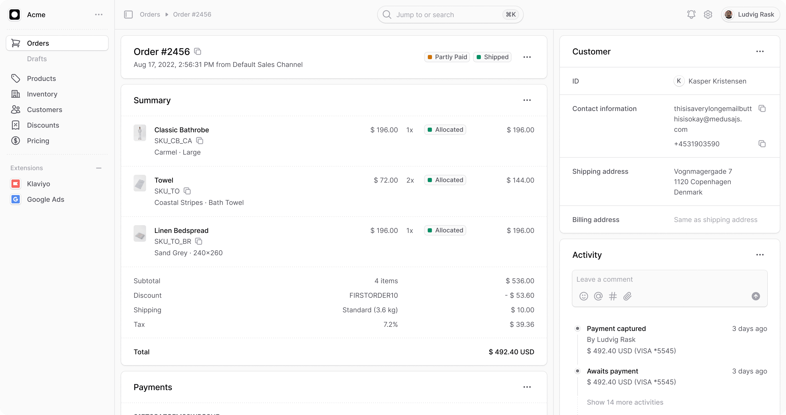 Medusa - Building blocks for digital commerce