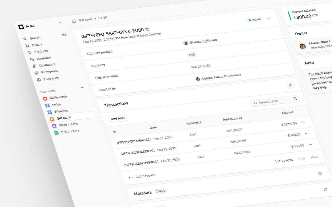 Medusa - Integrate Medusa with your favorite tools
